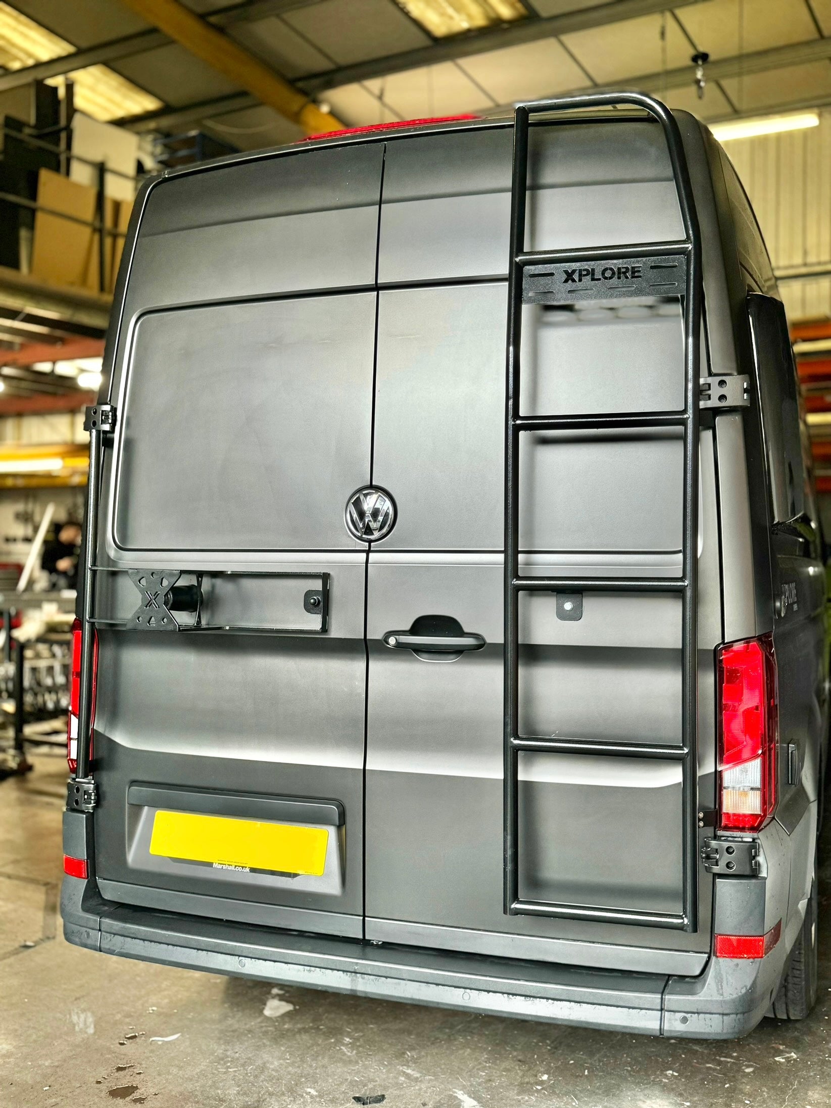 Xplore Campers Rear Door Spare Wheel Carrier - Mercedes Sprinter / VW ...