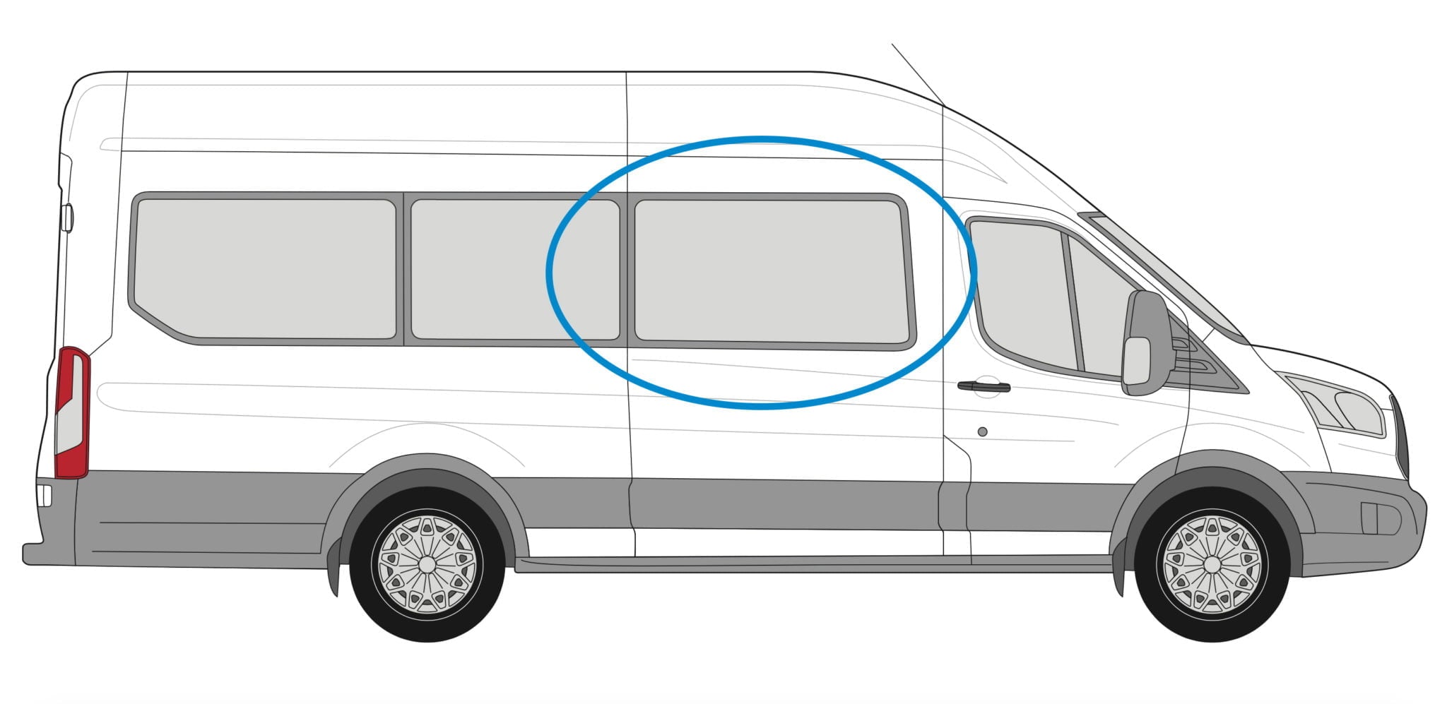 Ford Transit / Transit Custom Side Window - Including installation ...